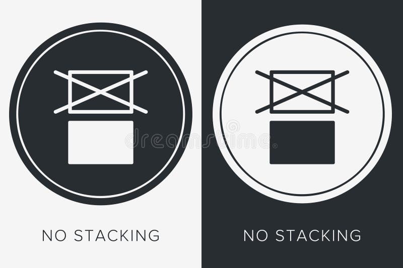 Do Not Stack. Packaging Symbol. Sign and Label Indicating that Items ...