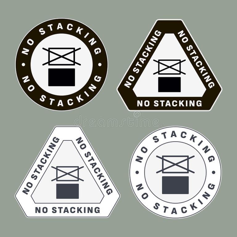 Do Not Stack. Packaging Symbol. Sign and Label Indicating that Items ...