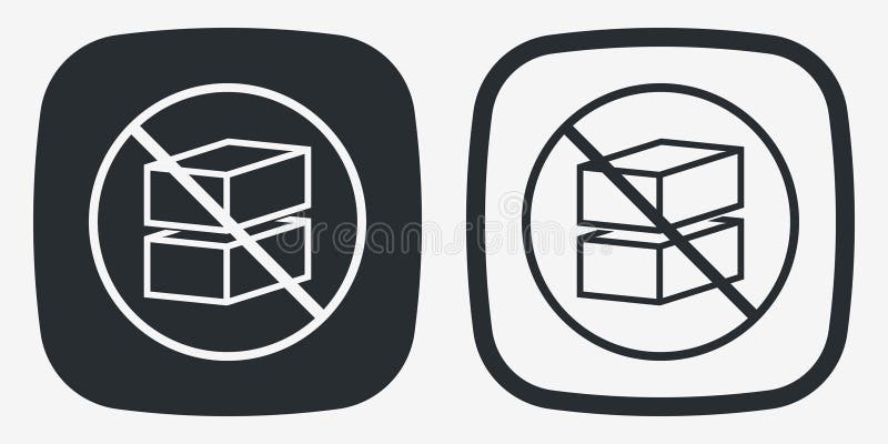 Do Not Stack. Packaging Symbol. Sign and Label Indicating that Items ...