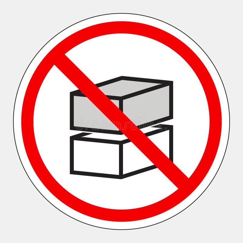 Do Not Stack. Packaging Symbol. Sign and Label Indicating that Items ...