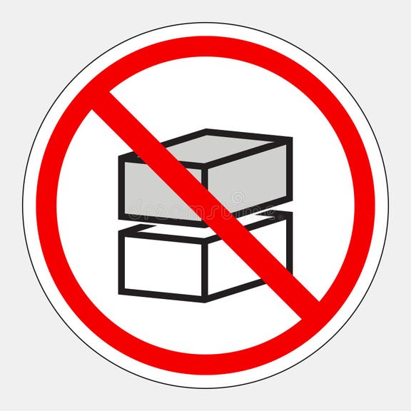 Do Not Stack. Packaging Symbol. Sign and Label Indicating that Items ...