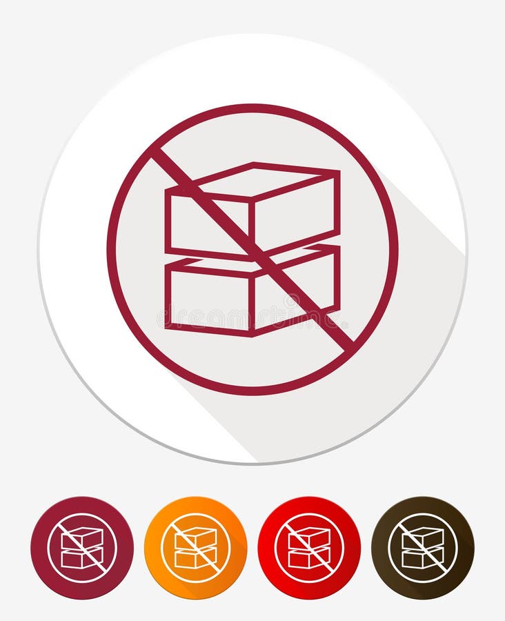 Do Not Stack. Packaging Symbol. Sign and Label Indicating that Items ...