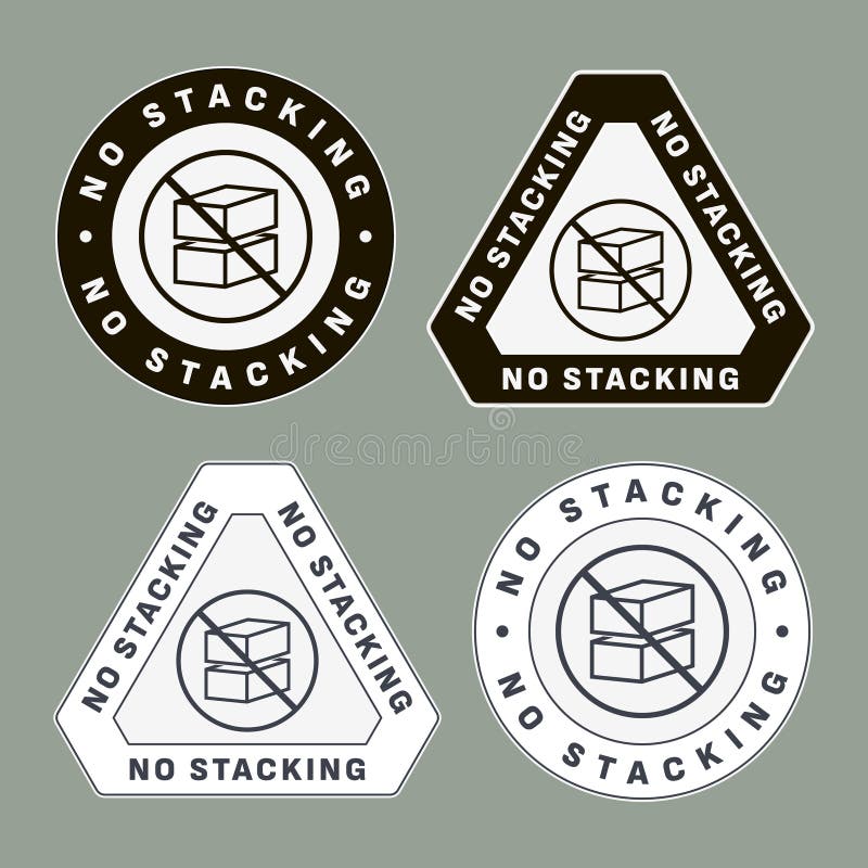 Do Not Stack. Packaging Symbol. Sign and Label Indicating that Items ...