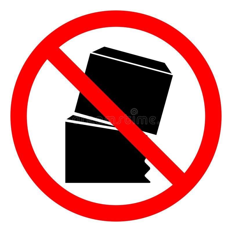Do Not Stack Symbol Sign, Vector Illustration, Isolate on White ...