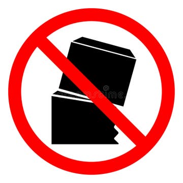 Do Not Stack Symbol Sign, Vector Illustration, Isolate on White ...