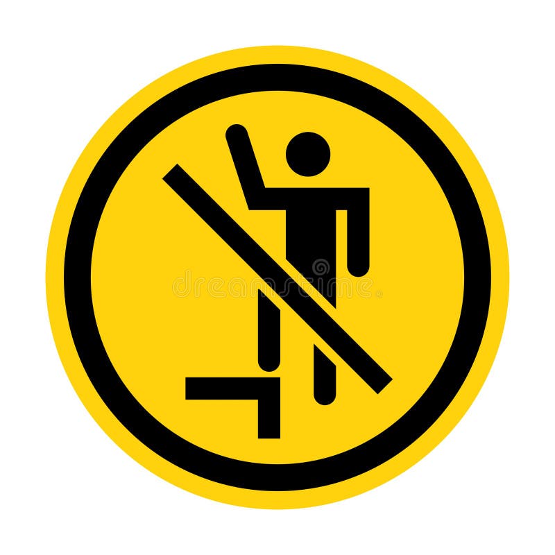 Do NOT Step or Stand on this Surface Stock Vector - Illustration of ...