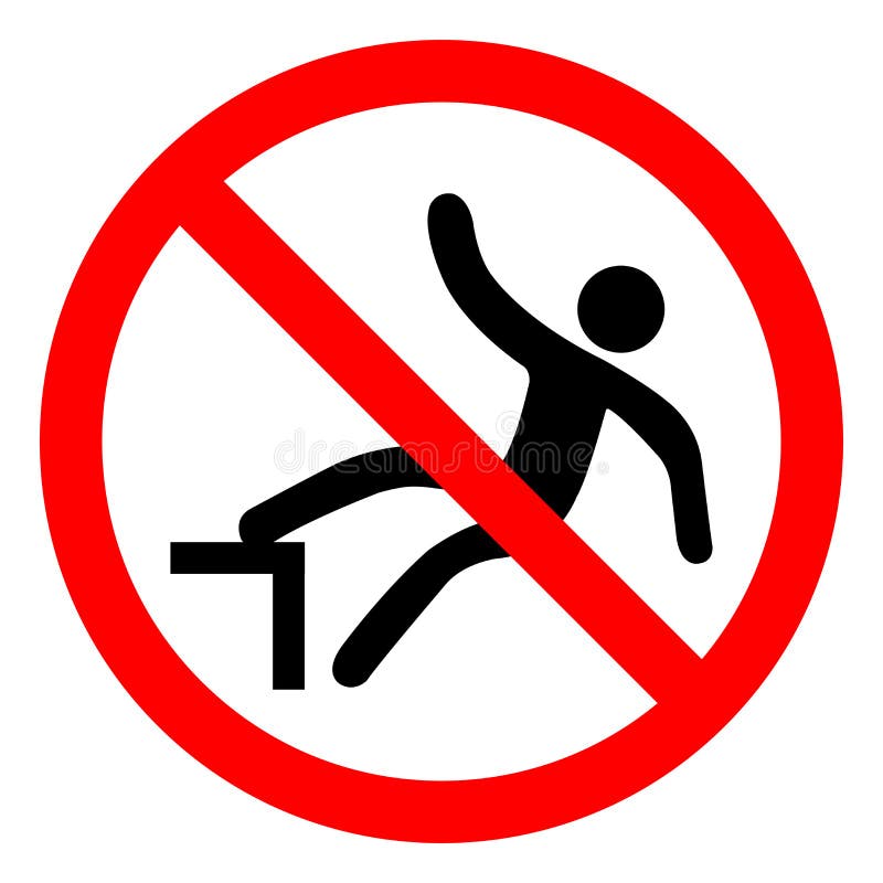 Do Not Step on Symbol Sign, Vector Illustration, Isolate on White ...