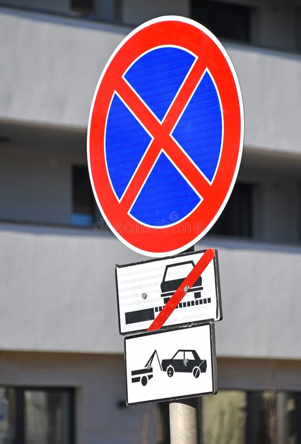 Do Not Stop Road Sign in the City Stock Image - Image of city, sign ...