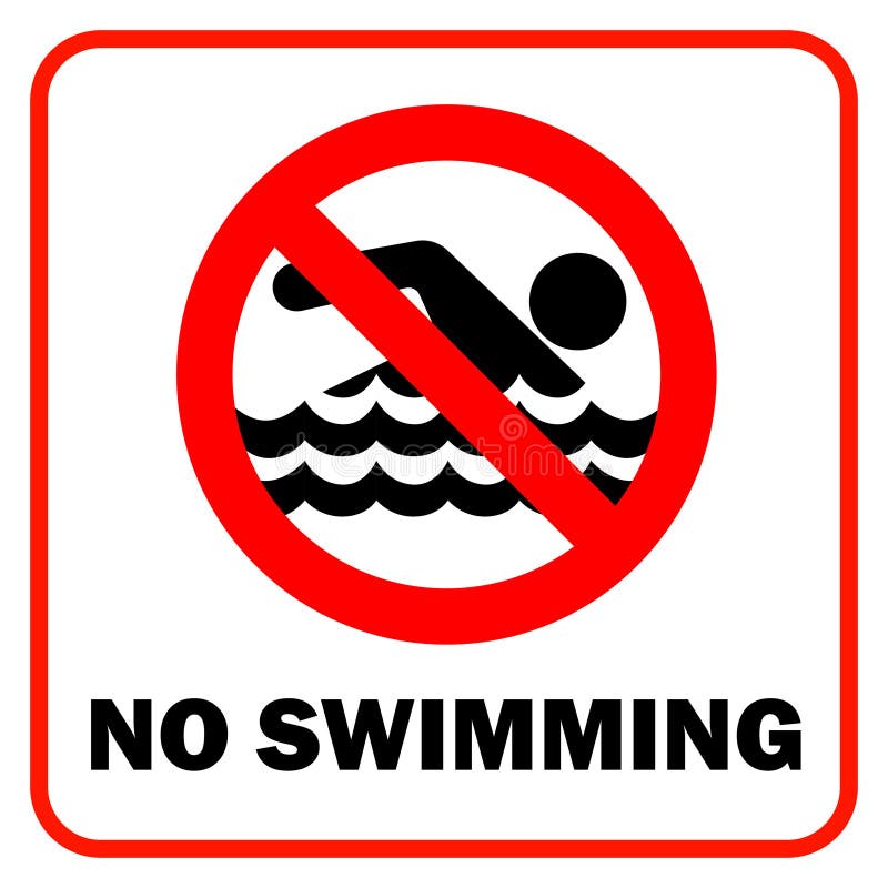 Do Not Swim Sign Stock Illustrations – 121 Do Not Swim Sign Stock ...
