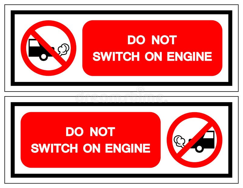 Switch Off Engine Symbol Sign, Vector Illustration, Isolate on White ...