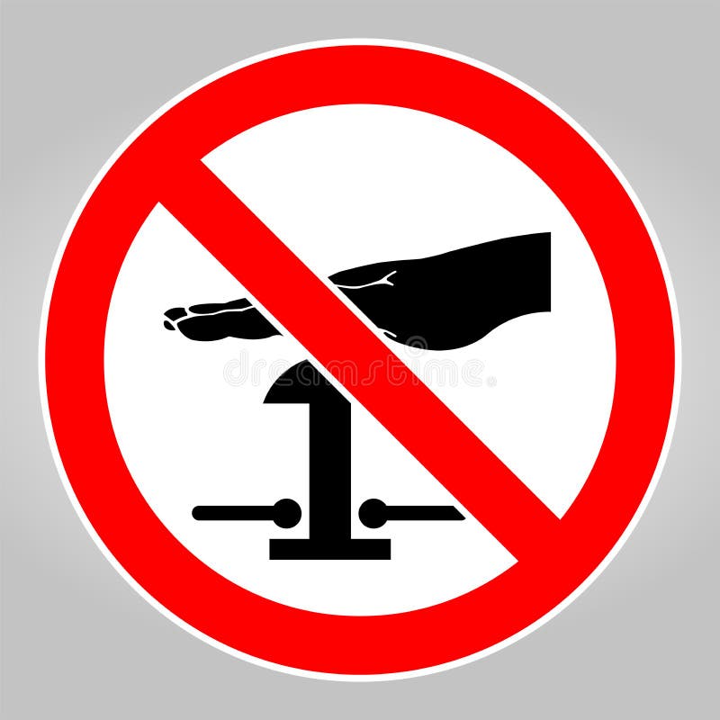 Do Not Switch on Symbol Sign Stock Vector - Illustration of power ...