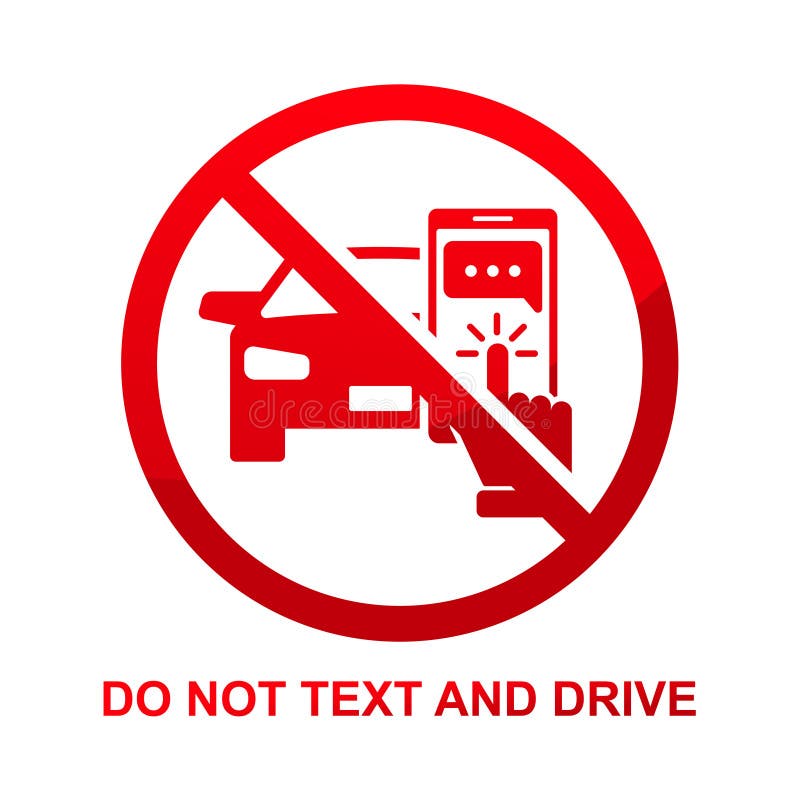Don`t text and drive stock illustration. Illustration of phone - 17566807 Don`t text and drive stock illustration. Illustration of phone - 17566807