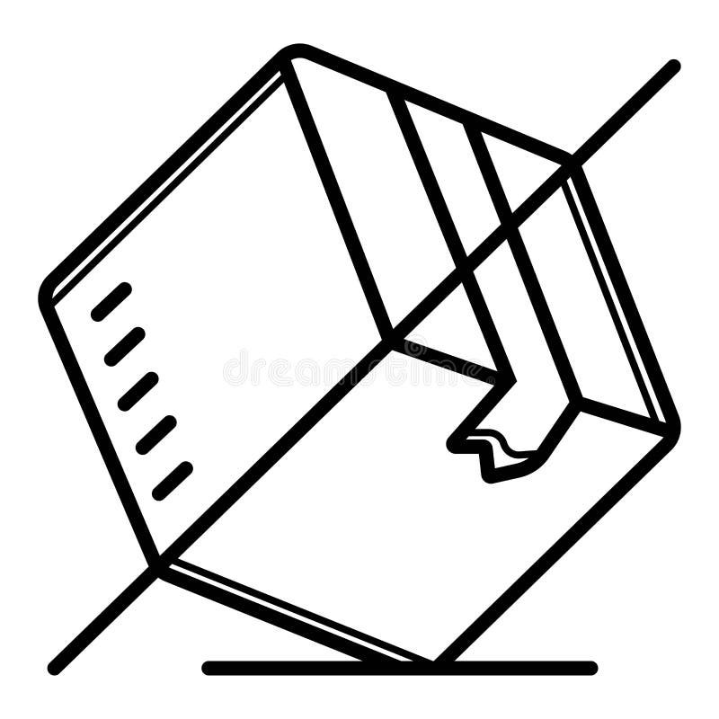 Do Not Tilt Icon, Vector Illustration Stock Illustration - Illustration ...