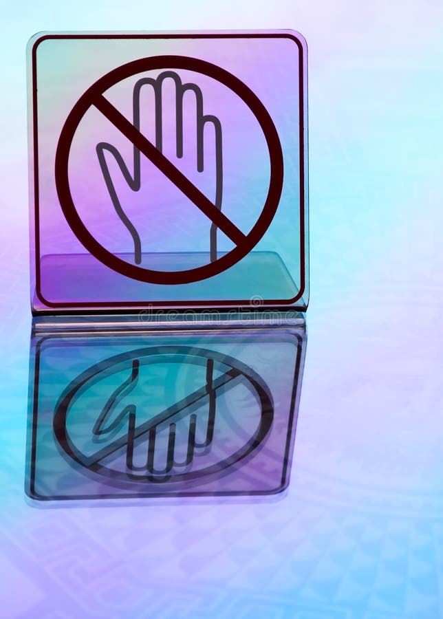 Do not touch stock image. Image of warning, security - 24119007