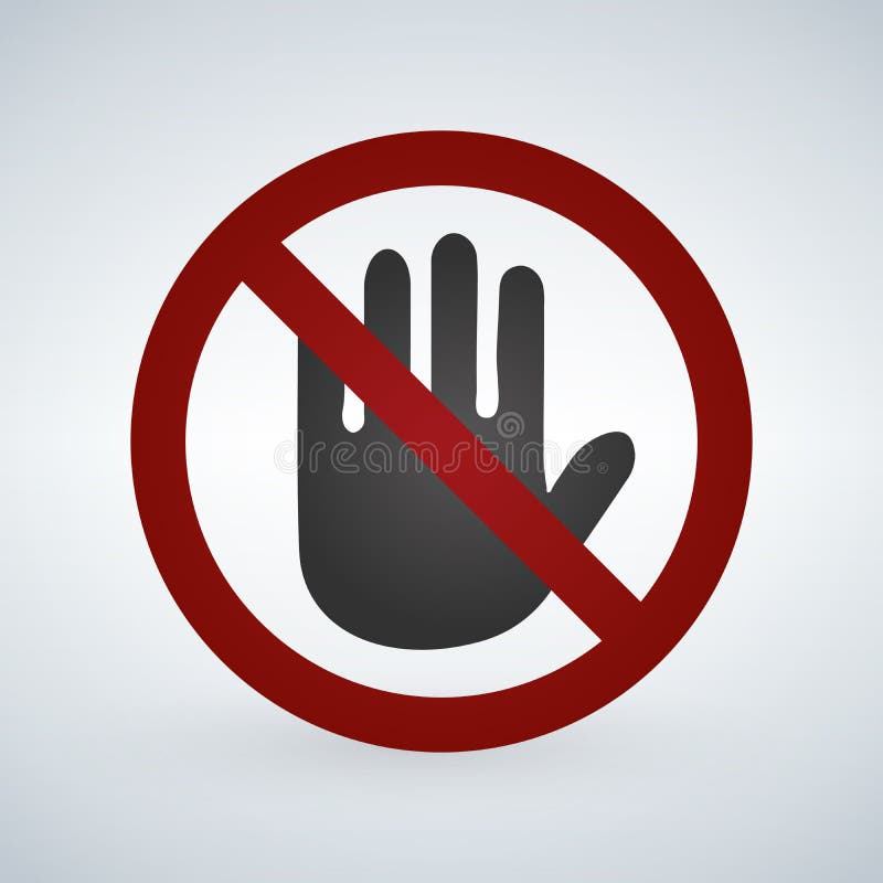 Do Not Touch Warning Sign Stock Illustrations – 2,603 Do Not Touch ...