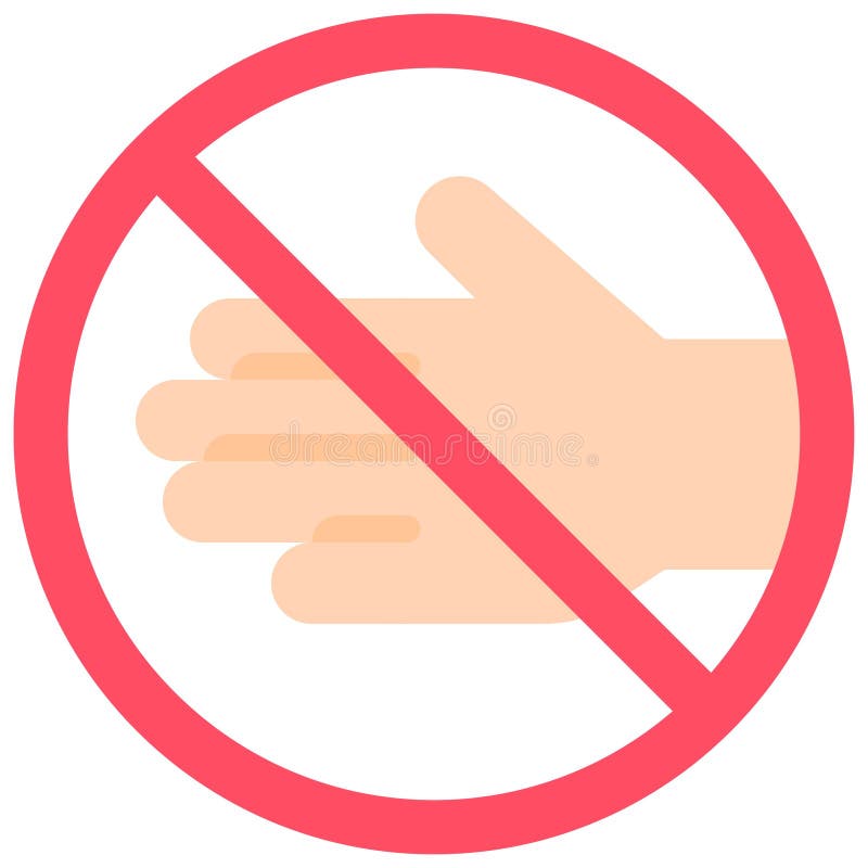 Do Not Touch Sign Vector Illustration, Flat Style Icon Stock Vector ...