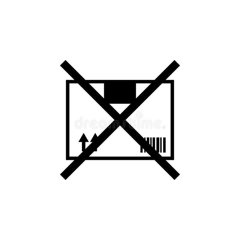 Do Not Turn Over Packing Box Flat Vector Icon Stock Vector - Illustration of laying, delivery ...