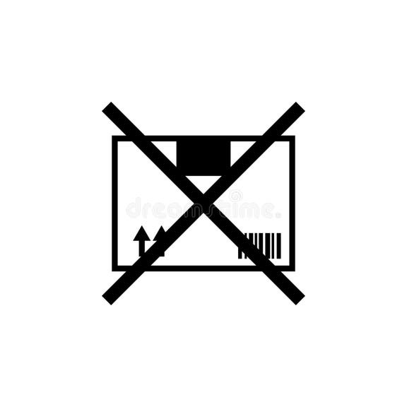 Do Not Turn Over Packing Box Flat Vector Icon Stock Vector ...