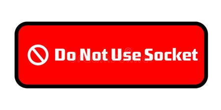 Do Not Unplug Power Socket Warning Labels Stock Vector - Illustration ...