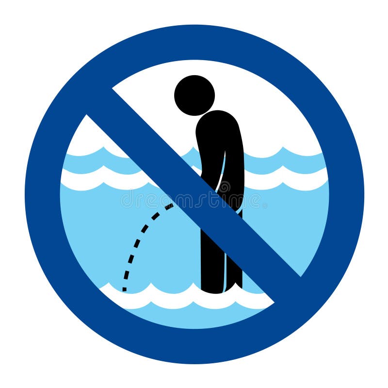 Do Not Urinate No in the Swimming Pool No Urinating in the Pool Stock ...