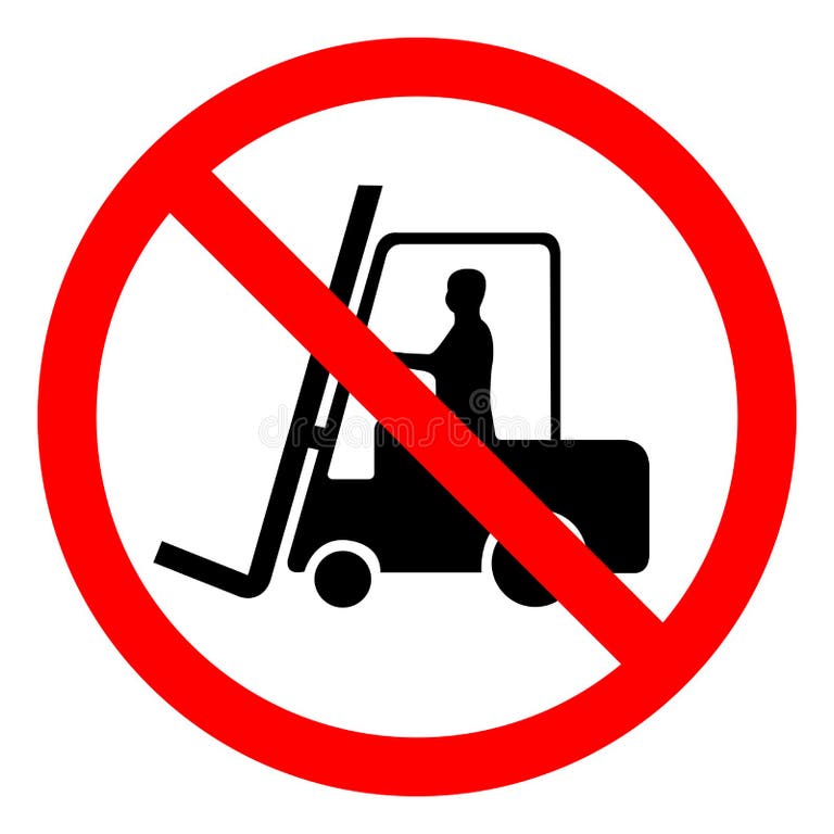 Do Not Use Forklift Symbol Sign, Vector Illustration, Isolate on White ...