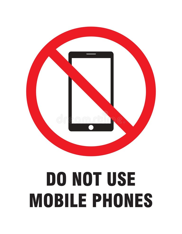 Do Not Use Mobile Phone Sign Stock Illustrations – 353 Do Not Use ...