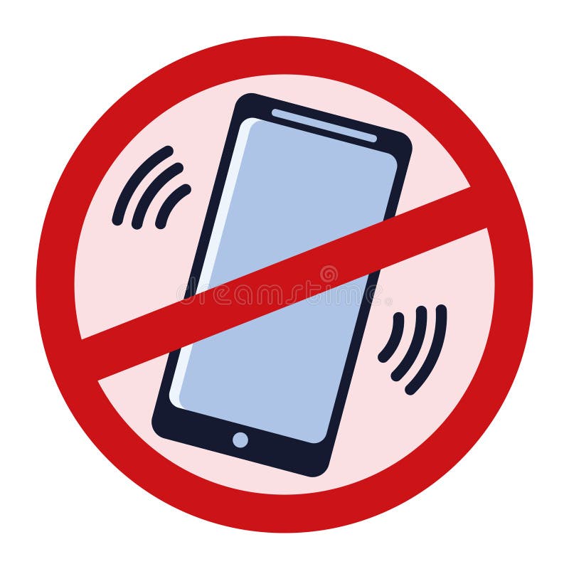 Do not use phone stock vector. Illustration of prohibited - 339055393