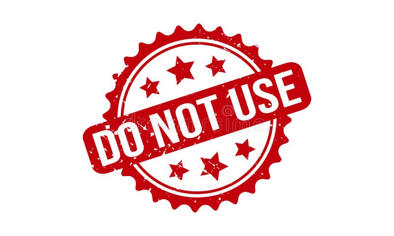 Do Not Use Rubber Stamp. Do Not Use Grunge Stamp Seal Vector ...