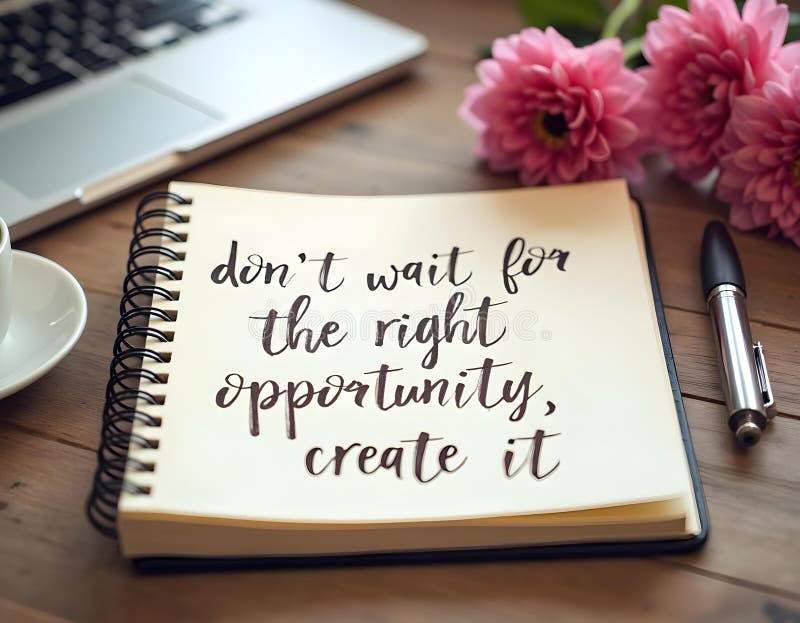 Do Not Wait for the Right Opportunity Create it, Motivational Words ...