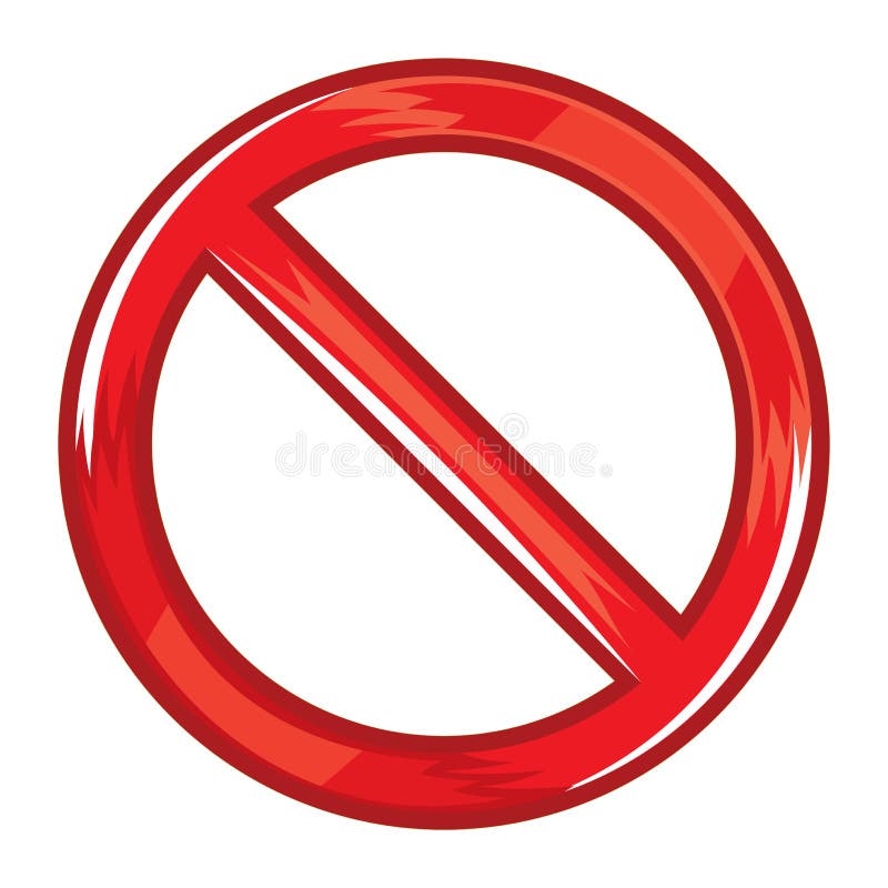 Do Not warning sign stock illustration. Illustration of illustrated ...