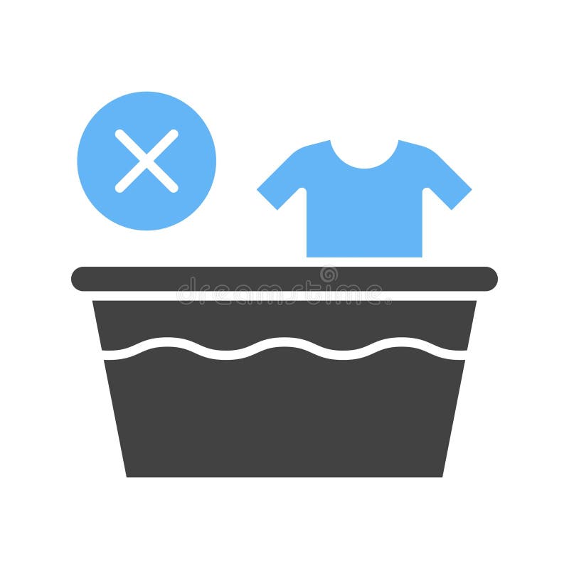 Do Not Wash Icon Vector Image. Stock Vector - Illustration of outline ...