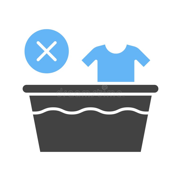 Do Not Wash Icon Vector Image. Stock Vector - Illustration of outline ...