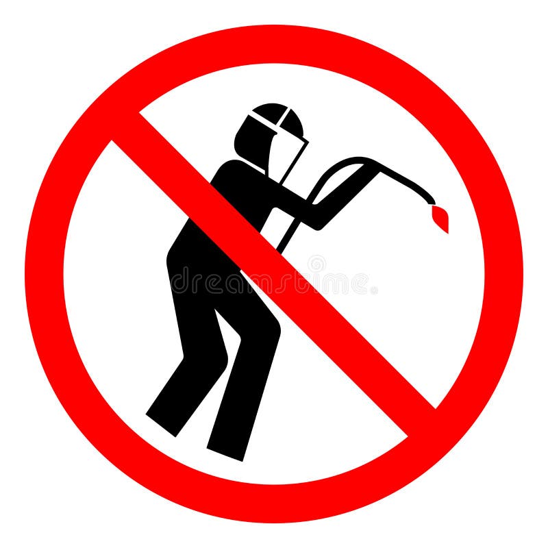 Do Not Welding Symbol Sign, Vector Illustration, Isolate on White ...