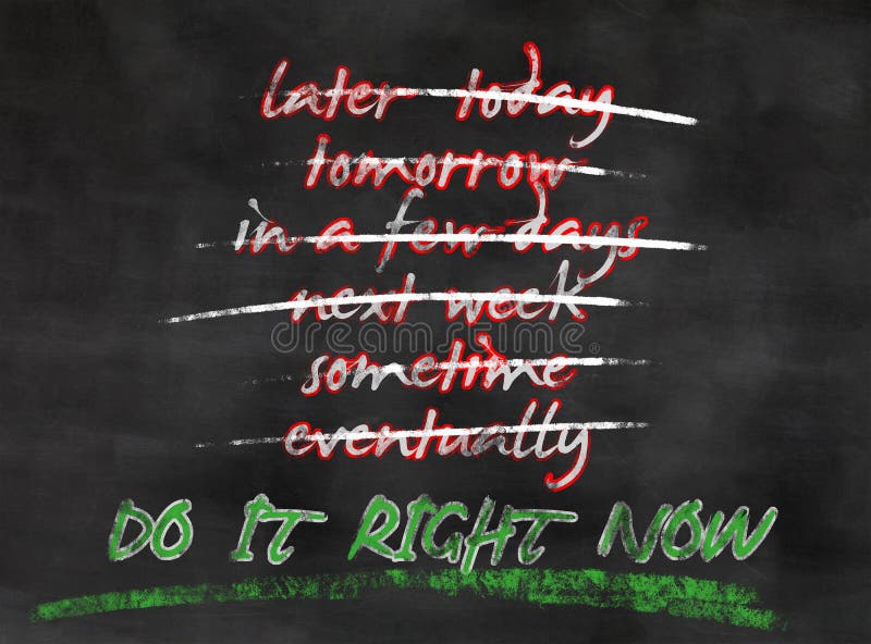 Do it now stock photo. Image of concept, motivation, blackboard - 85043134
