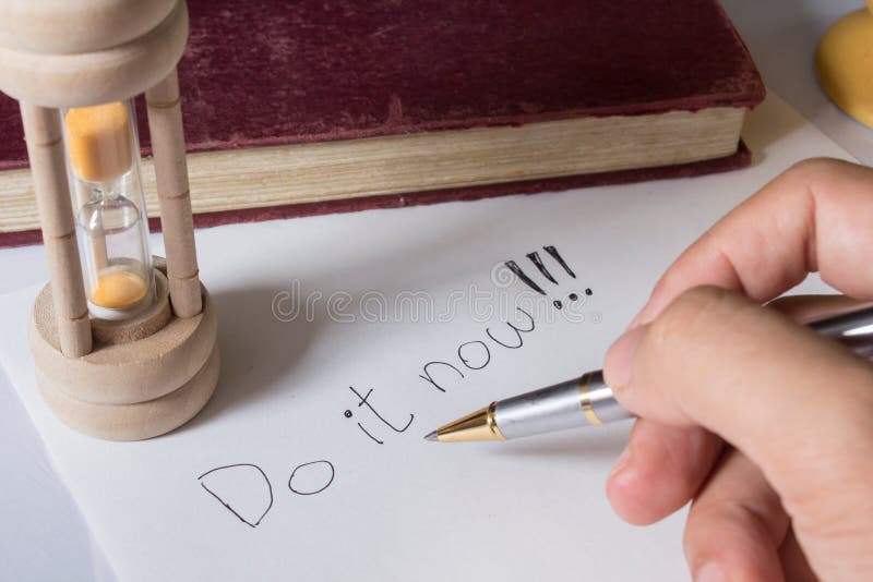 Do it now stock photo. Image of white, inspiration, concept - 35914436