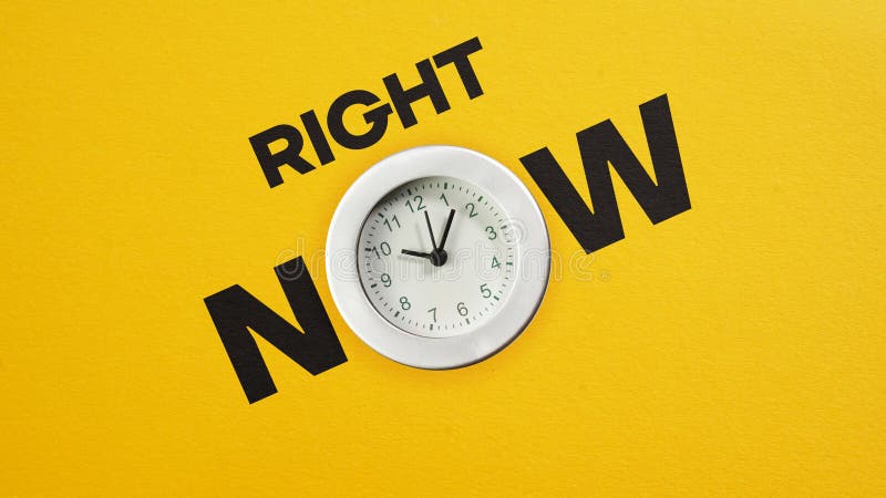Do it Right Now is Shown Using the Text. Time for Action Stock Image - Image of message, start ...