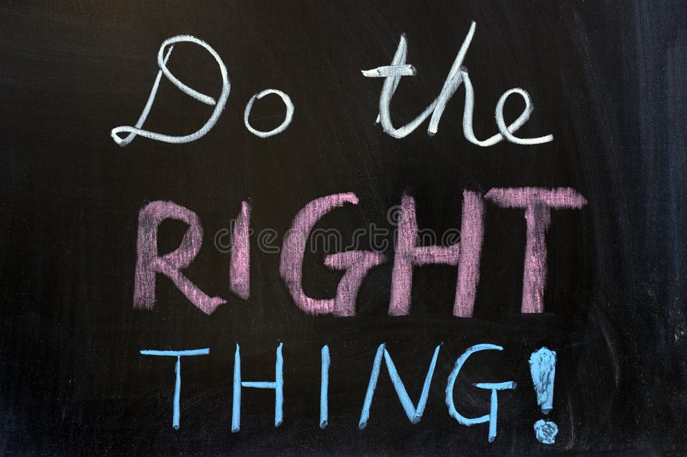 Do the right thing stock image. Image of symbol, motivate - 54193043