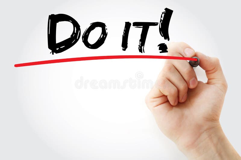 Do it Text with Marker, Business Concept Stock Image - Image of skills ...