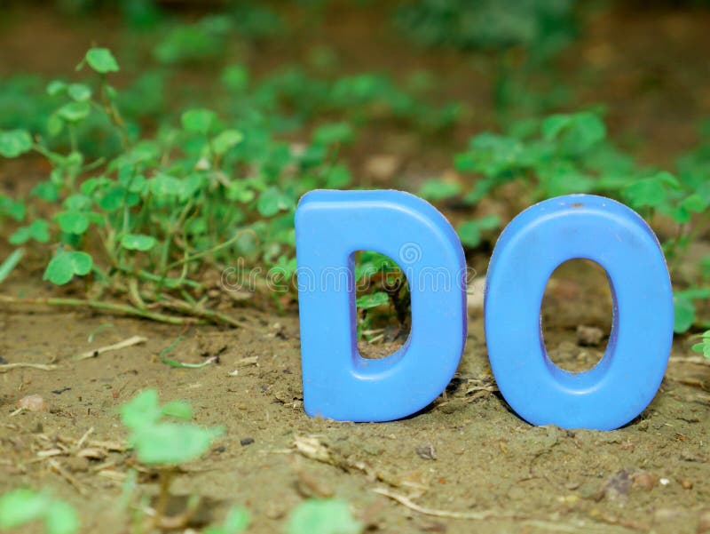 Do Text Presented with Plastic Alphabet Stock Photo - Image of plastic ...