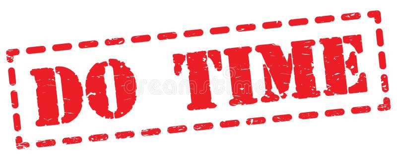 DO TIME Text Written on Red Stamp Sign Stock Illustration ...