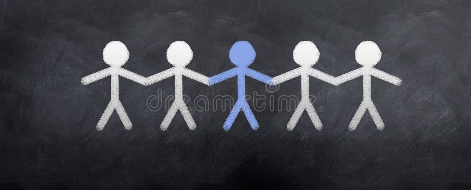 Stick Figures Racial Equality Stock Illustration - Illustration of ...