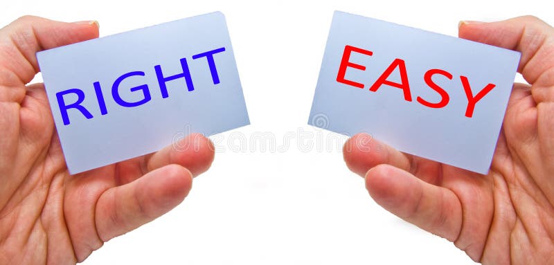 Do What is Right Not What is Easy Stock Image - Image of coaching ...