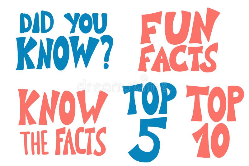 Quotes about Facts Set. Vector Stylized Text Stock Vector ...