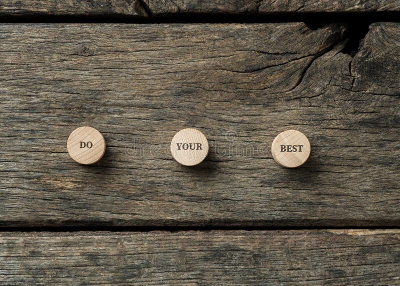 Do Your Best Symbol. Concept Words Do Your Best on White Puzzle ...