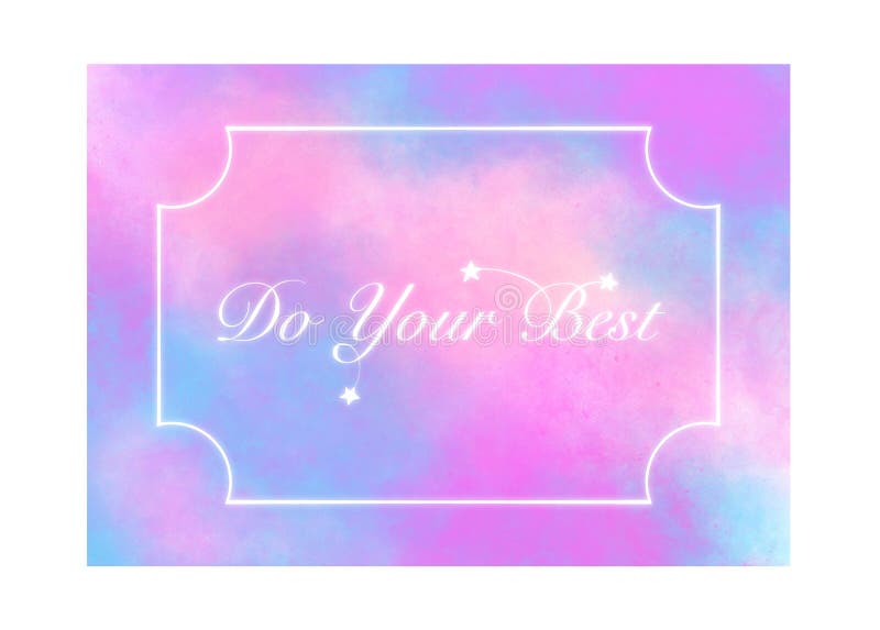 Do your best wallpaper stock illustration. Illustration of studio ...