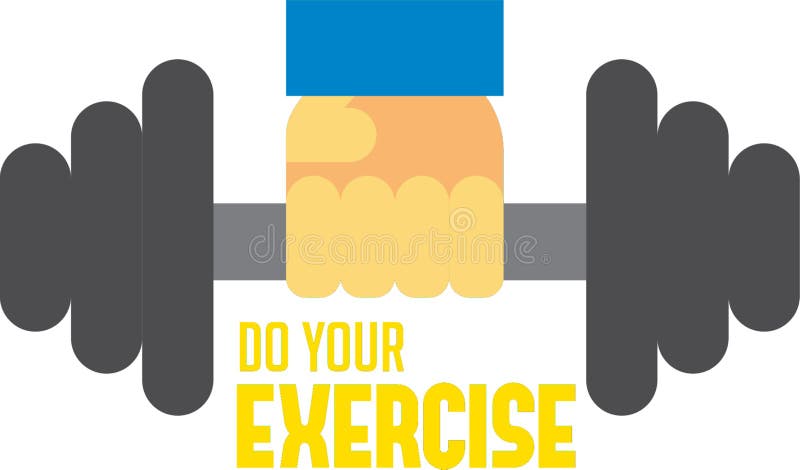 Do your exercise design stock vector. Illustration of weight - 182796393