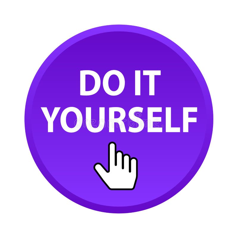 Do it yourself button stock vector. Illustration of experts - 203910514