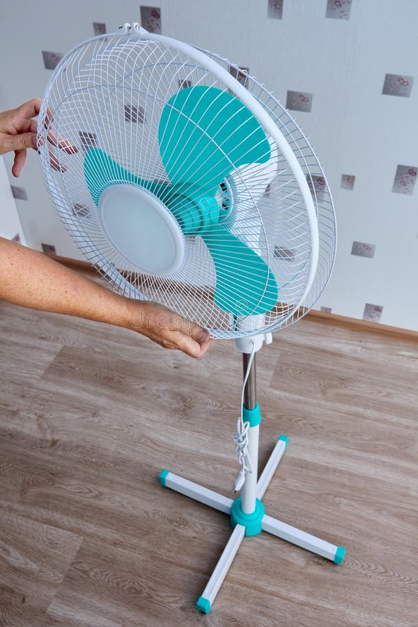 Do it Yourself Assembly of Floor Fan from Flat Packaging, Self Assembly ...