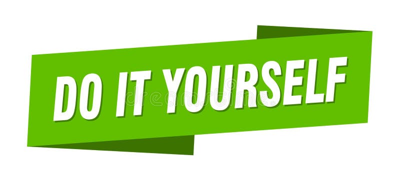 Do it Yourself Banner Template. Do it Yourself Ribbon Label Stock ...