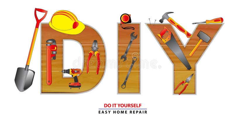 Do it Yourself Concept, or Set of Hand Tools. Stock Vector ...